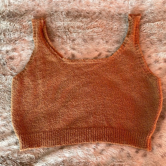 Zara | Tops | Fuzzy Crop Top | Poshmark